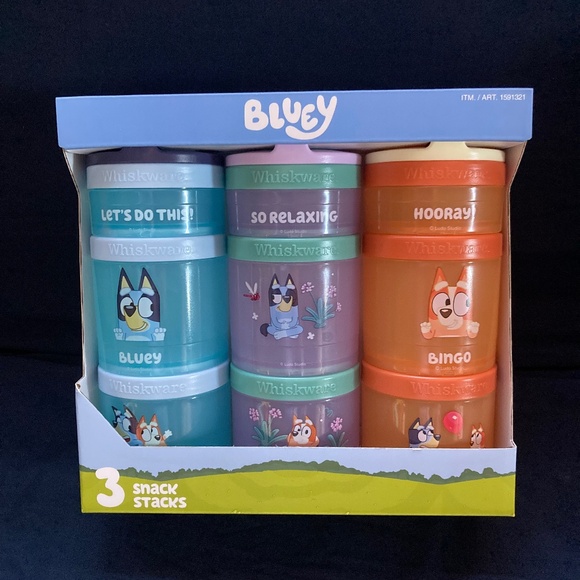 Other | New Bluey Whiskware Snack Containers Set Of 3 | Poshmark